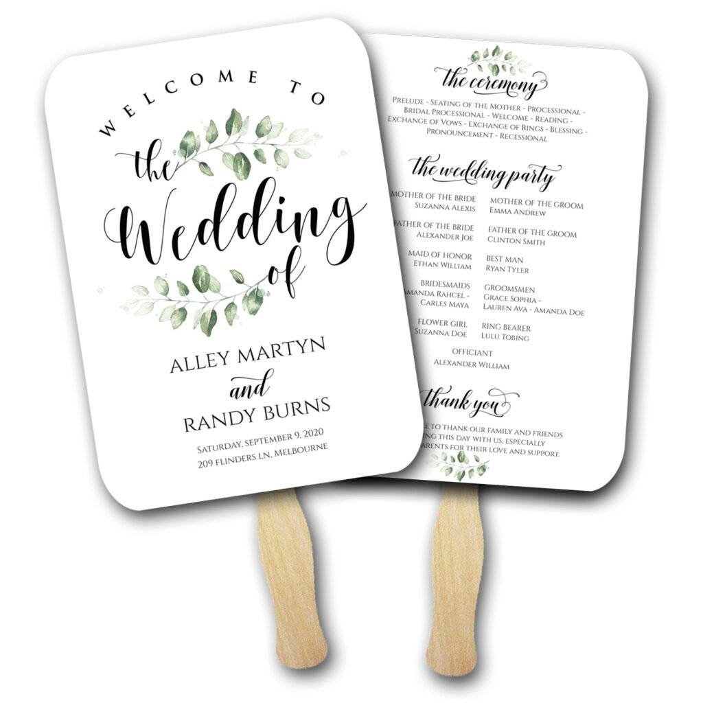 Best Custom Wedding Programs with Elegant Detailing to Enhance Your ...
